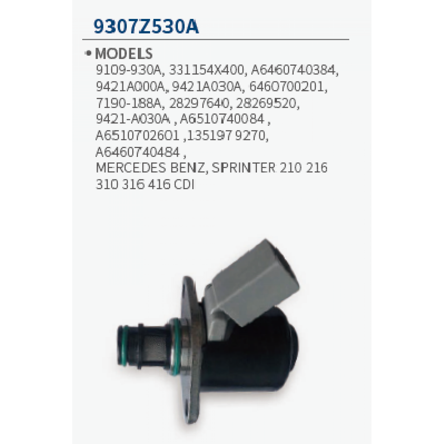 9307Z530A (9109-930A) Mercedes Benz Peugeot Citroen 2.0 HDI Basınç ...