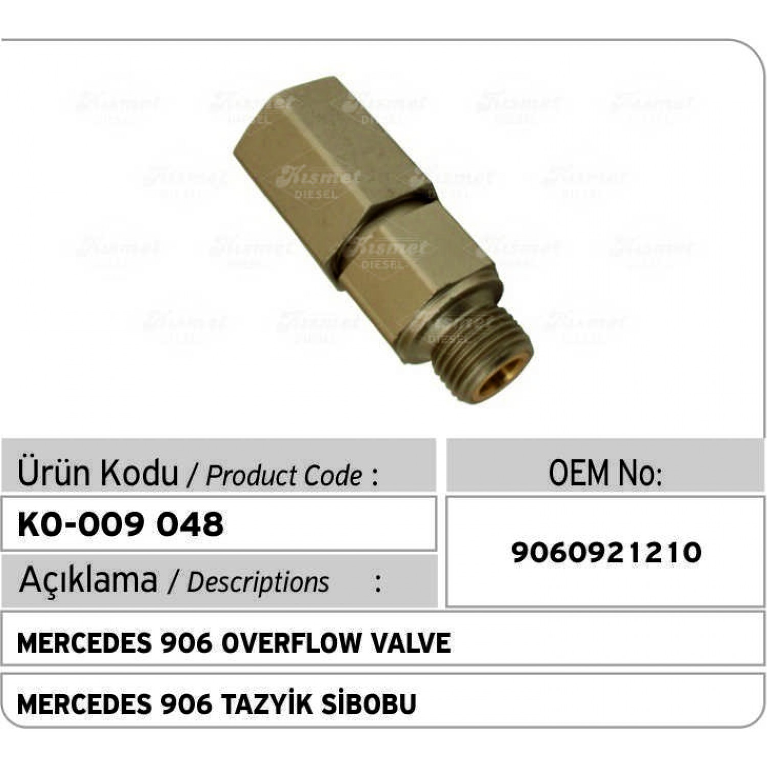 9060921210 Mercedes 906 Tazyik Sibobu