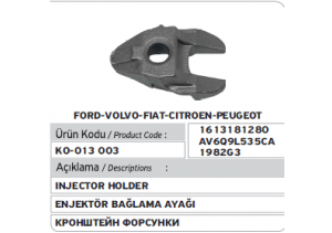 Enjektör Bağlama Ayakları & Vidaları